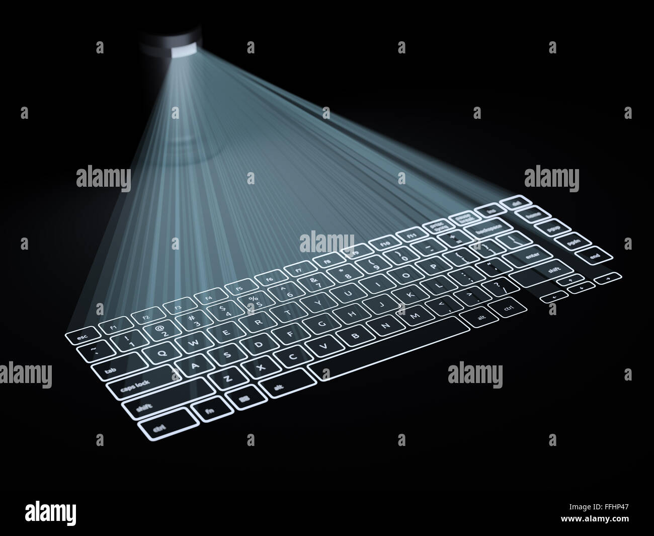 Virtual keyboard laser hi-res stock photography and images - Alamy