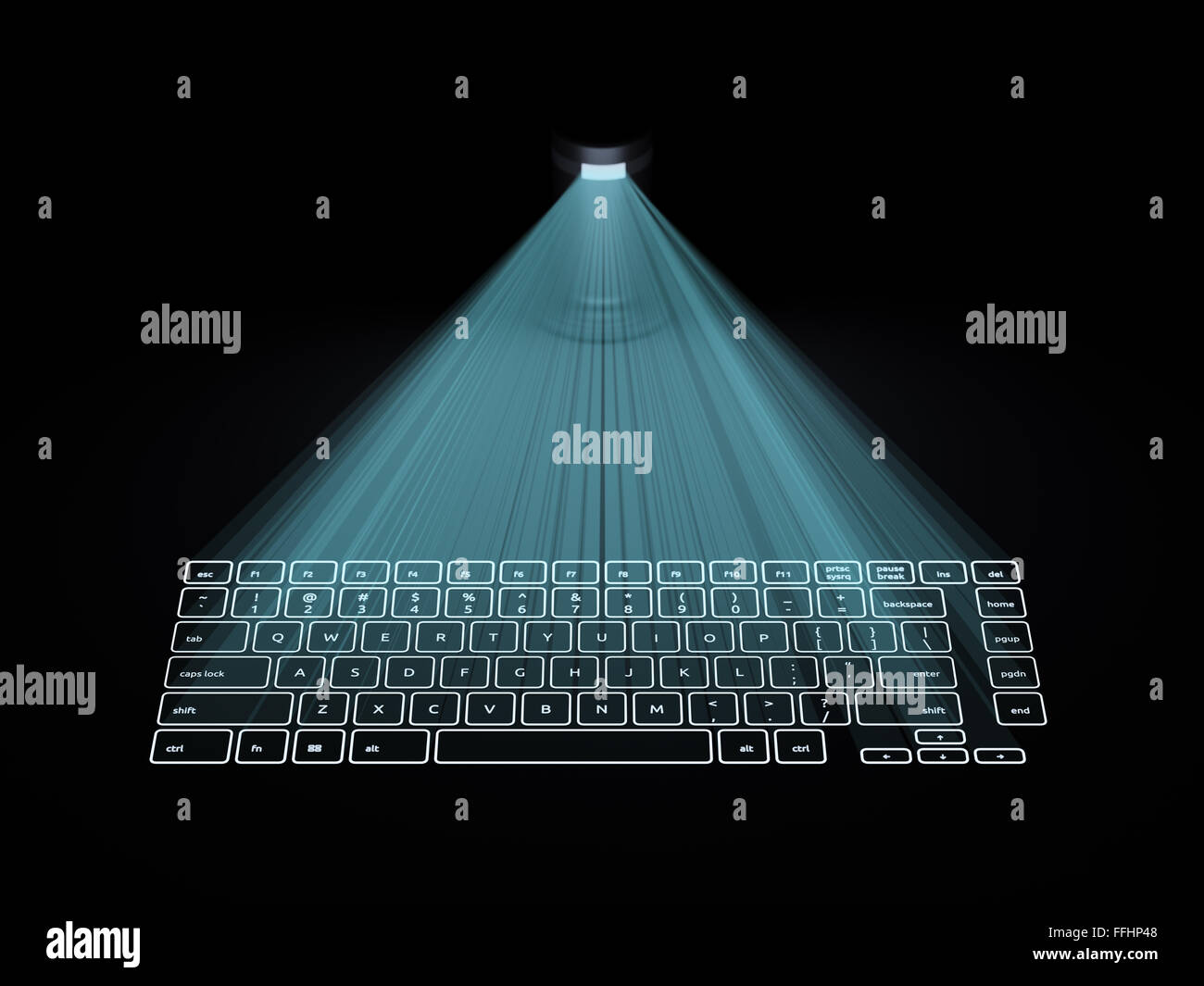 Virtual keyboard laser hi-res stock photography and images - Alamy