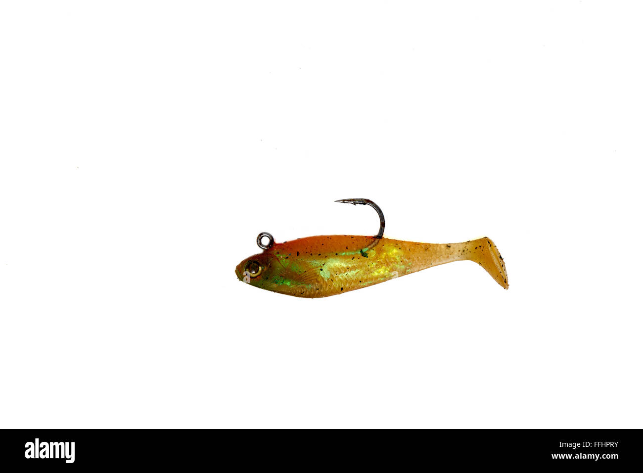 Fishing bait isolated on white background, top view Stock Photo - Alamy
