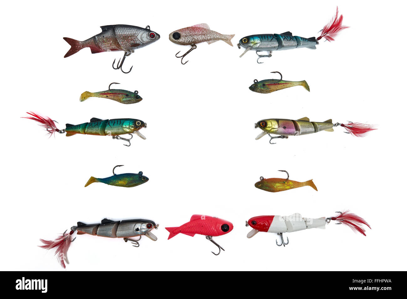 Fishing baits and lures Cut Out Stock Images & Pictures - Alamy