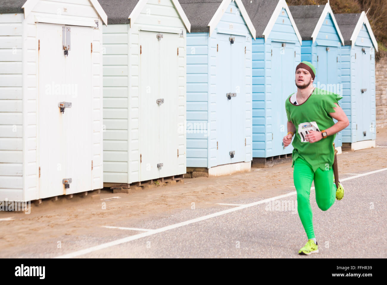 Costume run bournemouth green man hi-res stock photography and images ...