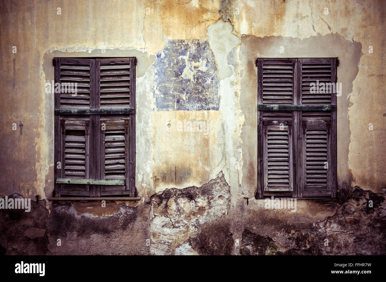 Old french windows hi-res stock photography and images - Alamy