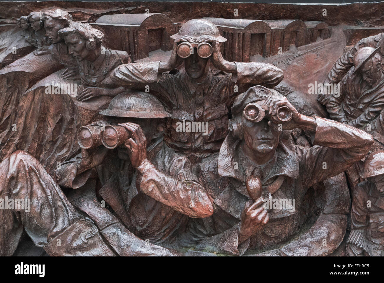 A commemorative series of sculptures to the Second World War Battle of ...