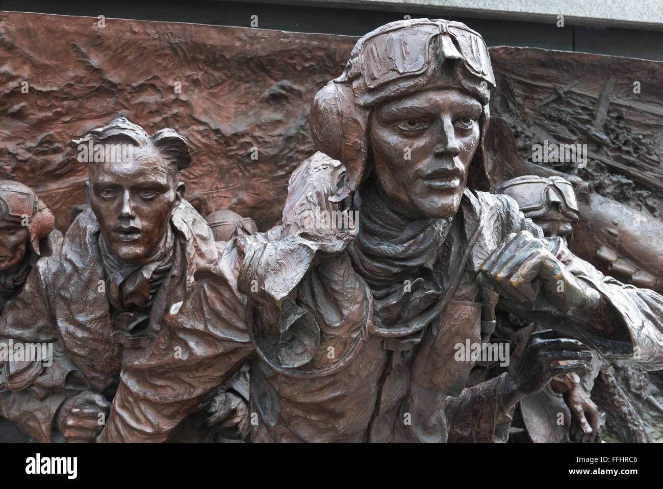 A commemorative series of sculptures to the Second World War Battle of ...