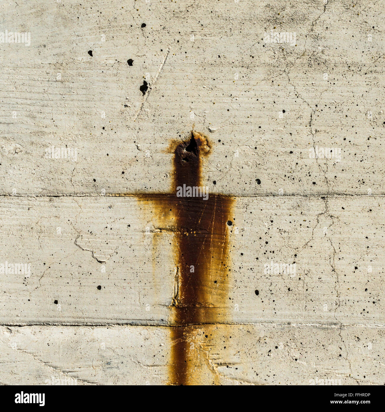 Rust in the wall Stock Photo - Alamy