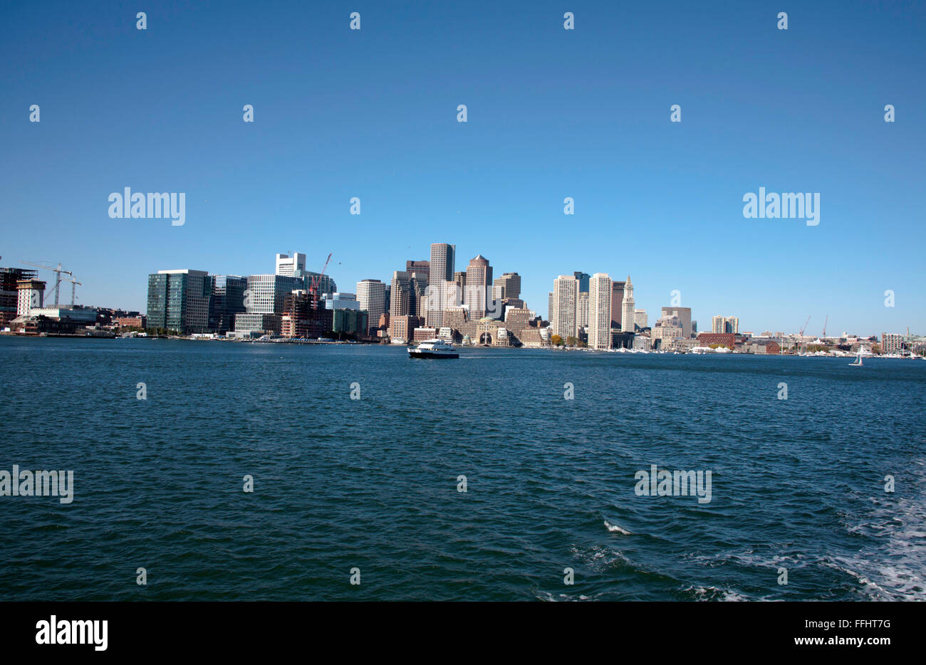 High Rise office buildings and The Custom House The Waterfront Boston ...