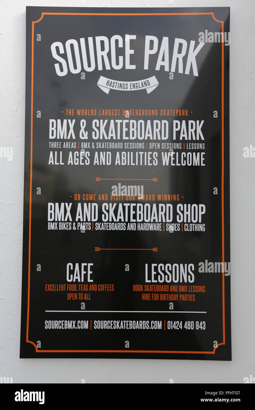 The Source Park Hastings The Worlds Largest underground skate park ...