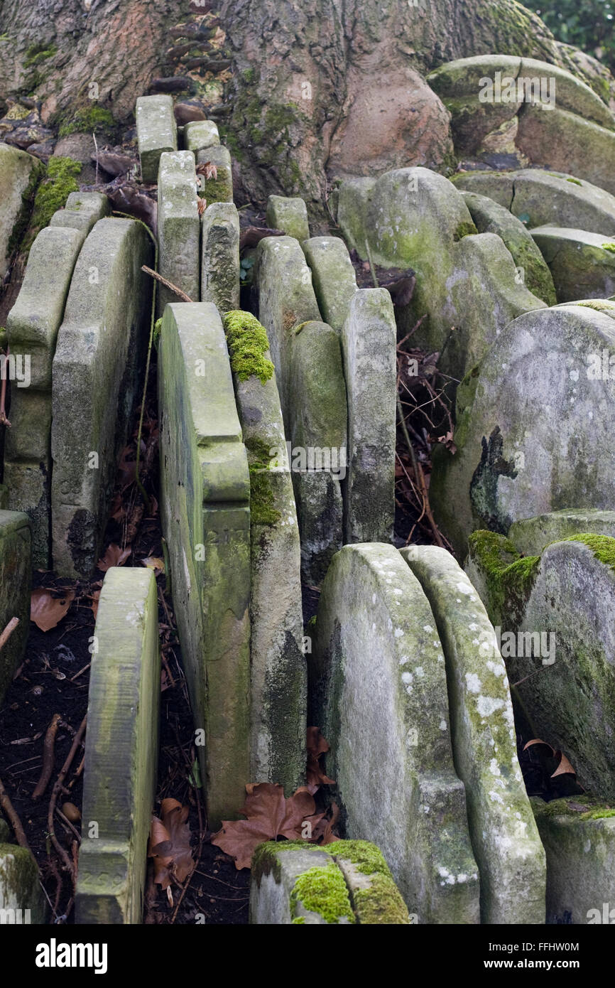 Hardy Tree Gravestones at the churchyard of St Pancras Old Church in ...