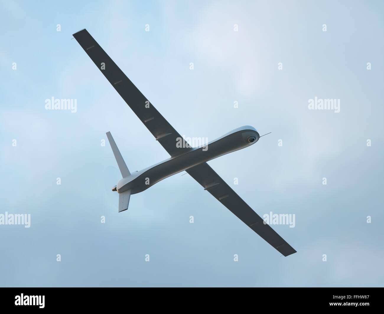 Unmanned aerial vehicle (UAV) in the sky Stock Photo - Alamy