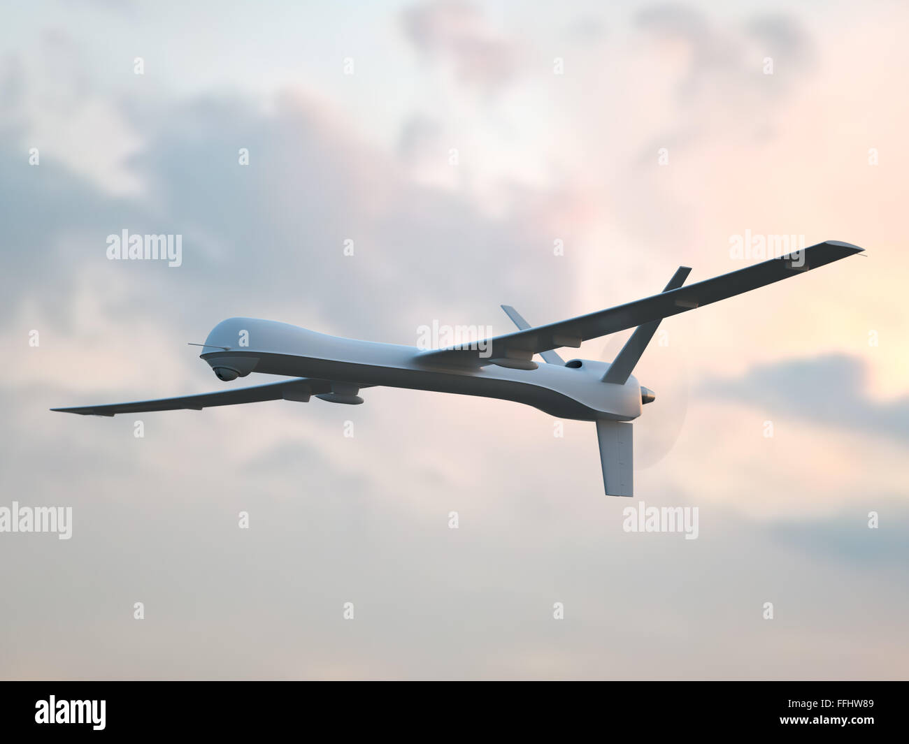 Unmanned aerial vehicle (UAV) in the sky Stock Photo - Alamy