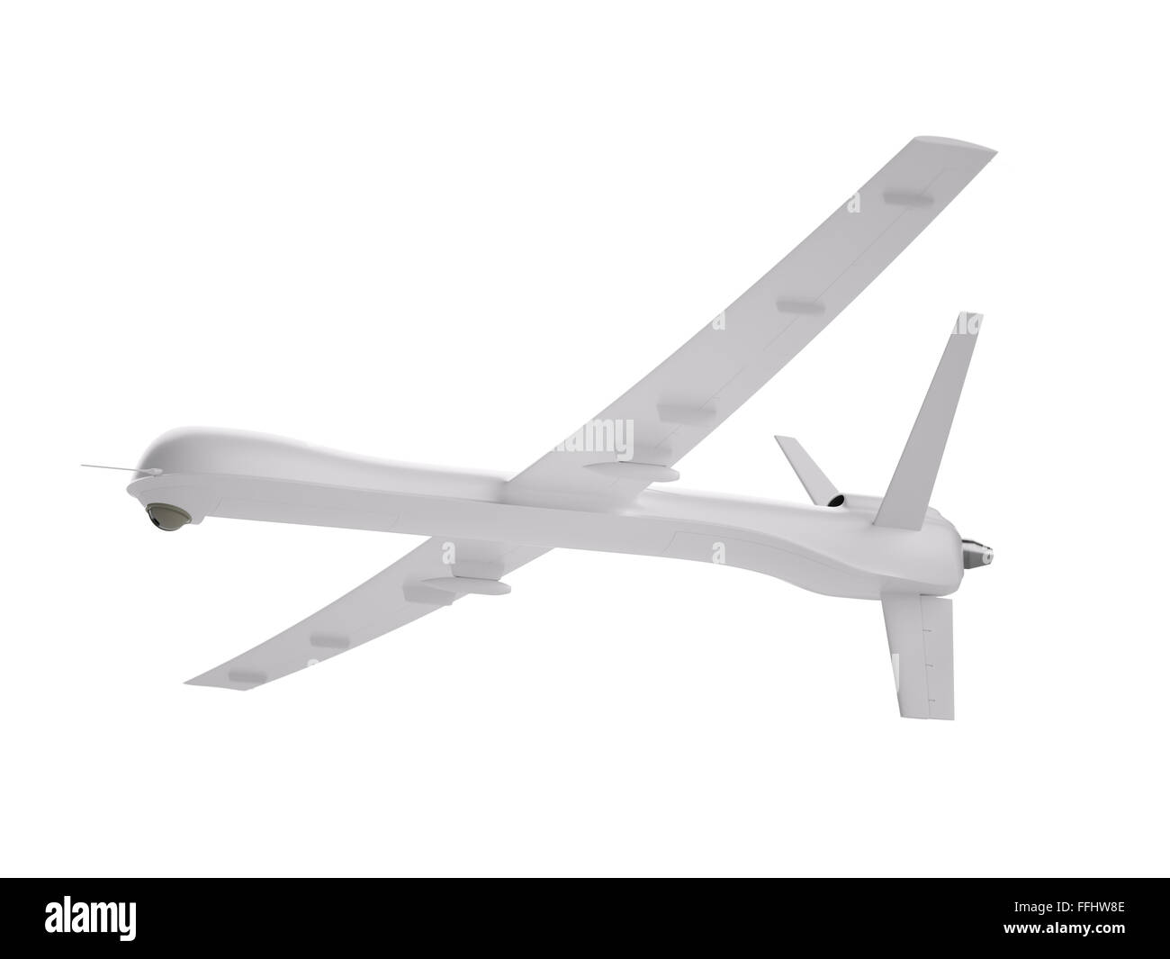 White unmanned aerial vehicle (UAV) isolated on white Stock Photo - Alamy