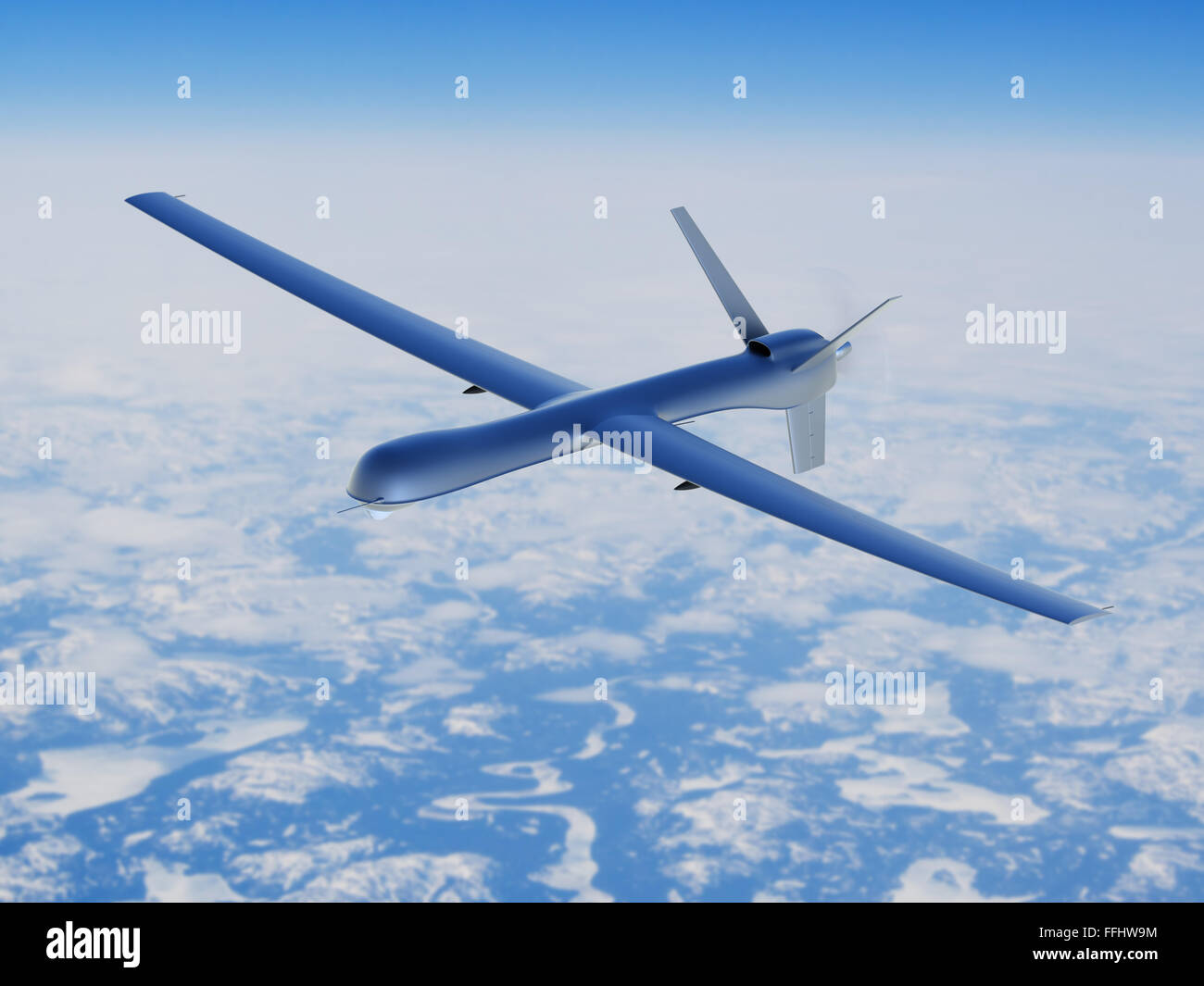 Unmanned aerial vehicle (UAV) in the sky Stock Photo - Alamy