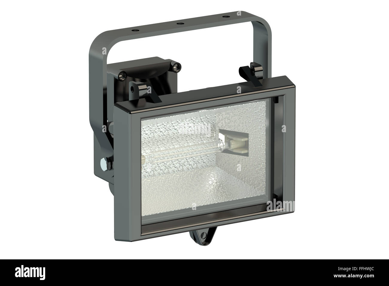 halogen spotlight isolated on white background Stock Photo - Alamy