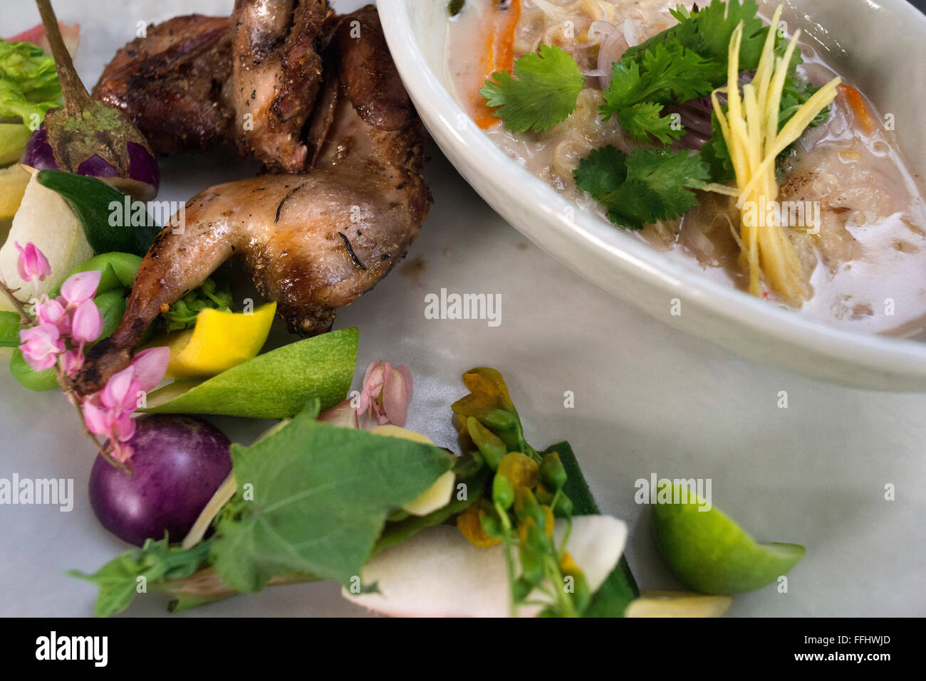 Chef Bo Songvisava, the best woman chef in Asia in her restaurant Bo ...