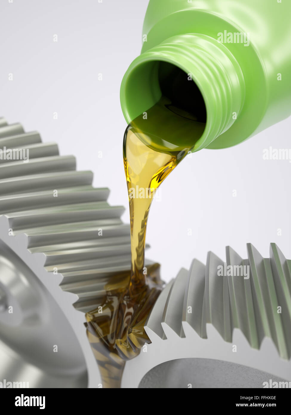 Oiling gears close up shot Stock Photo - Alamy