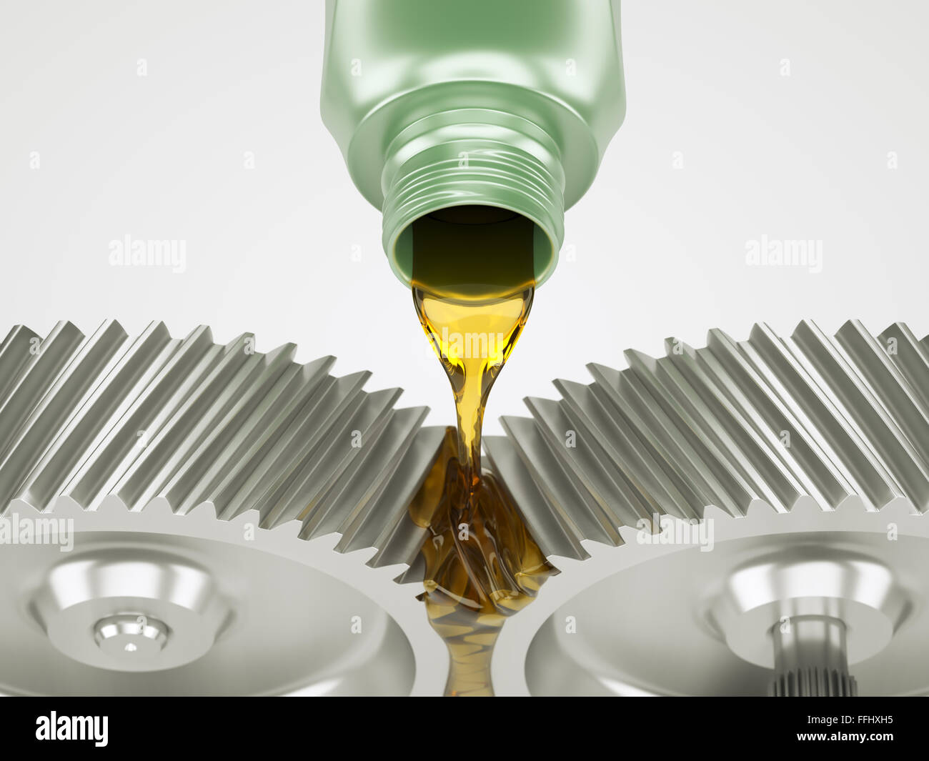 Oiling gears close up shot Stock Photo - Alamy