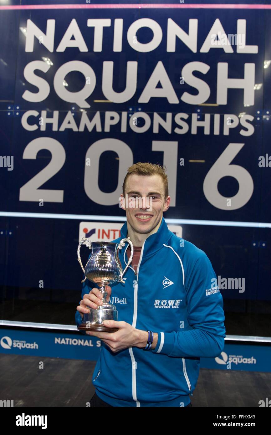 National Squash Centre, Manchester, UK. 14th Feb, 2016. British ...