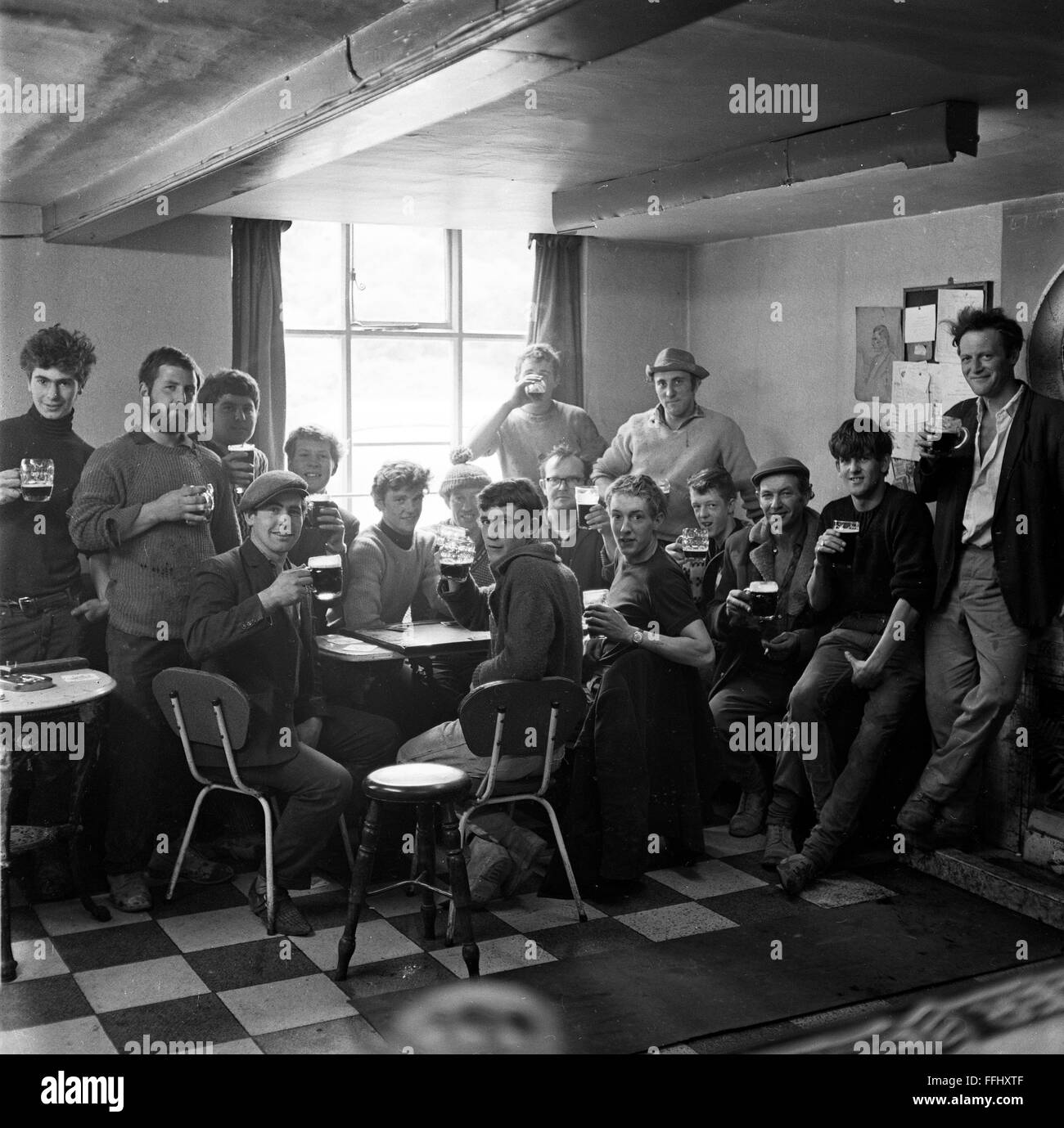 Old men pub traditional Black and White Stock Photos & Images - Alamy