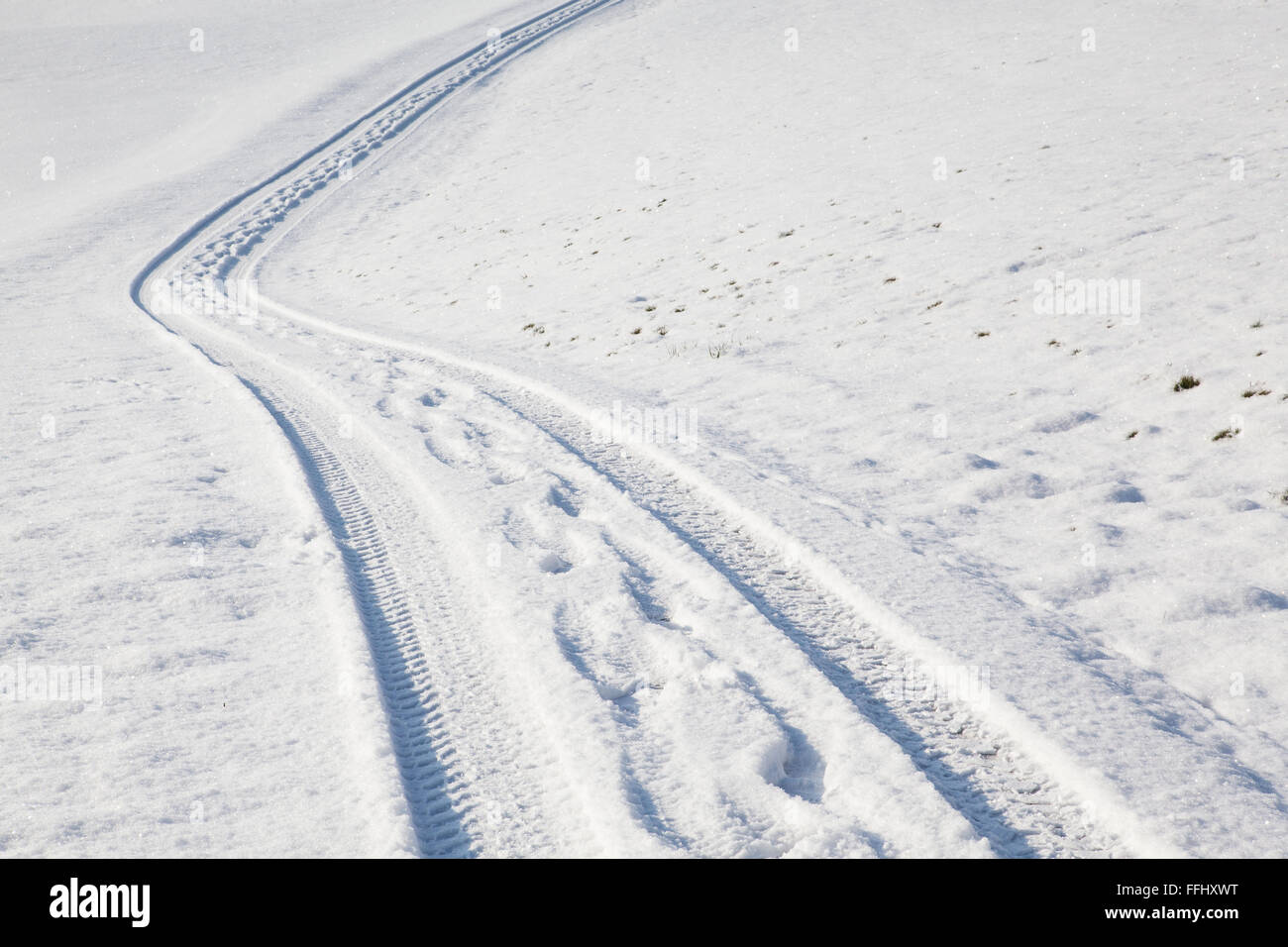 Car tire track footprints hi-res stock photography and images - Alamy