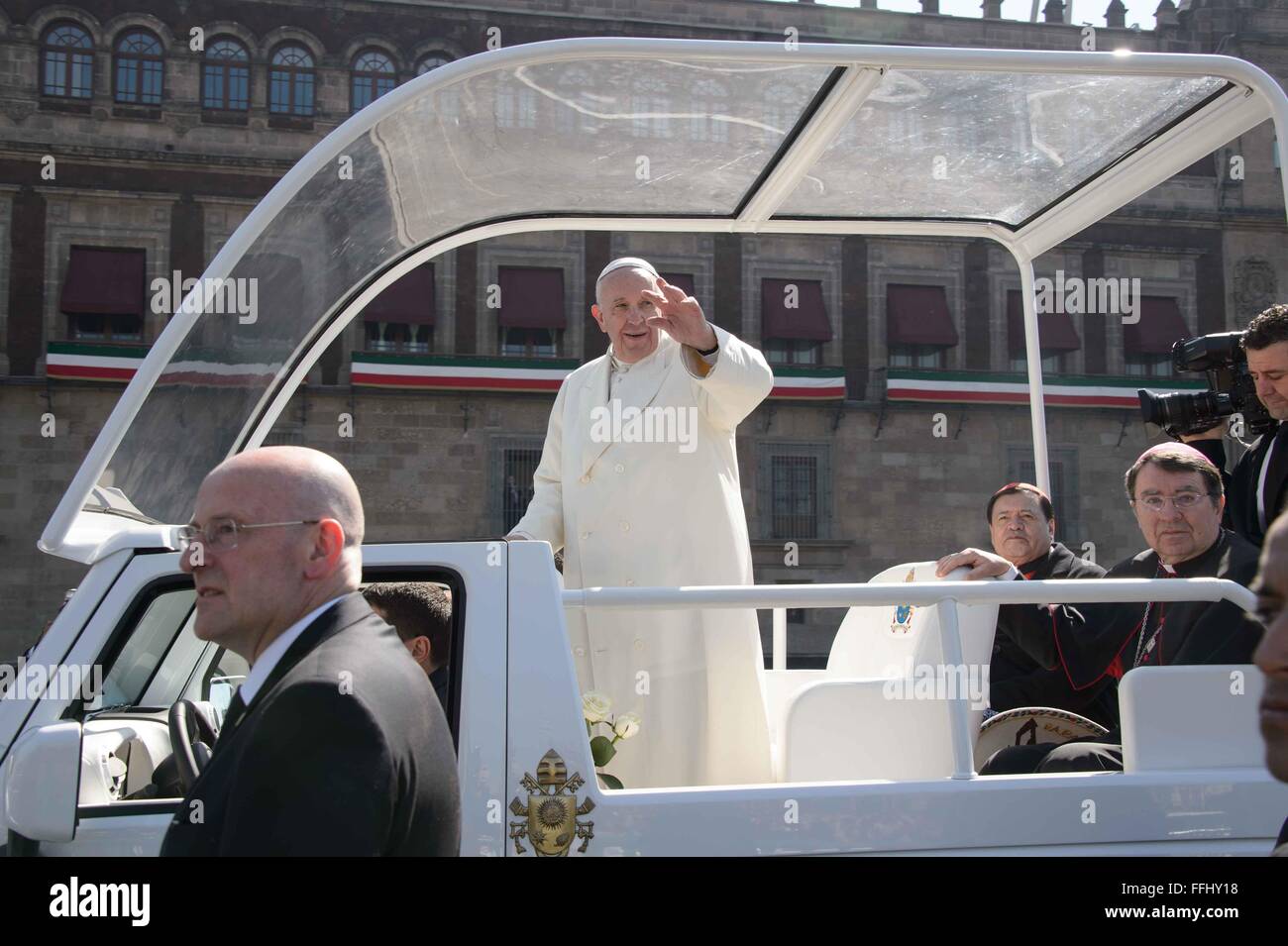 Mexico visit popemobile hi-res stock photography and images - Alamy