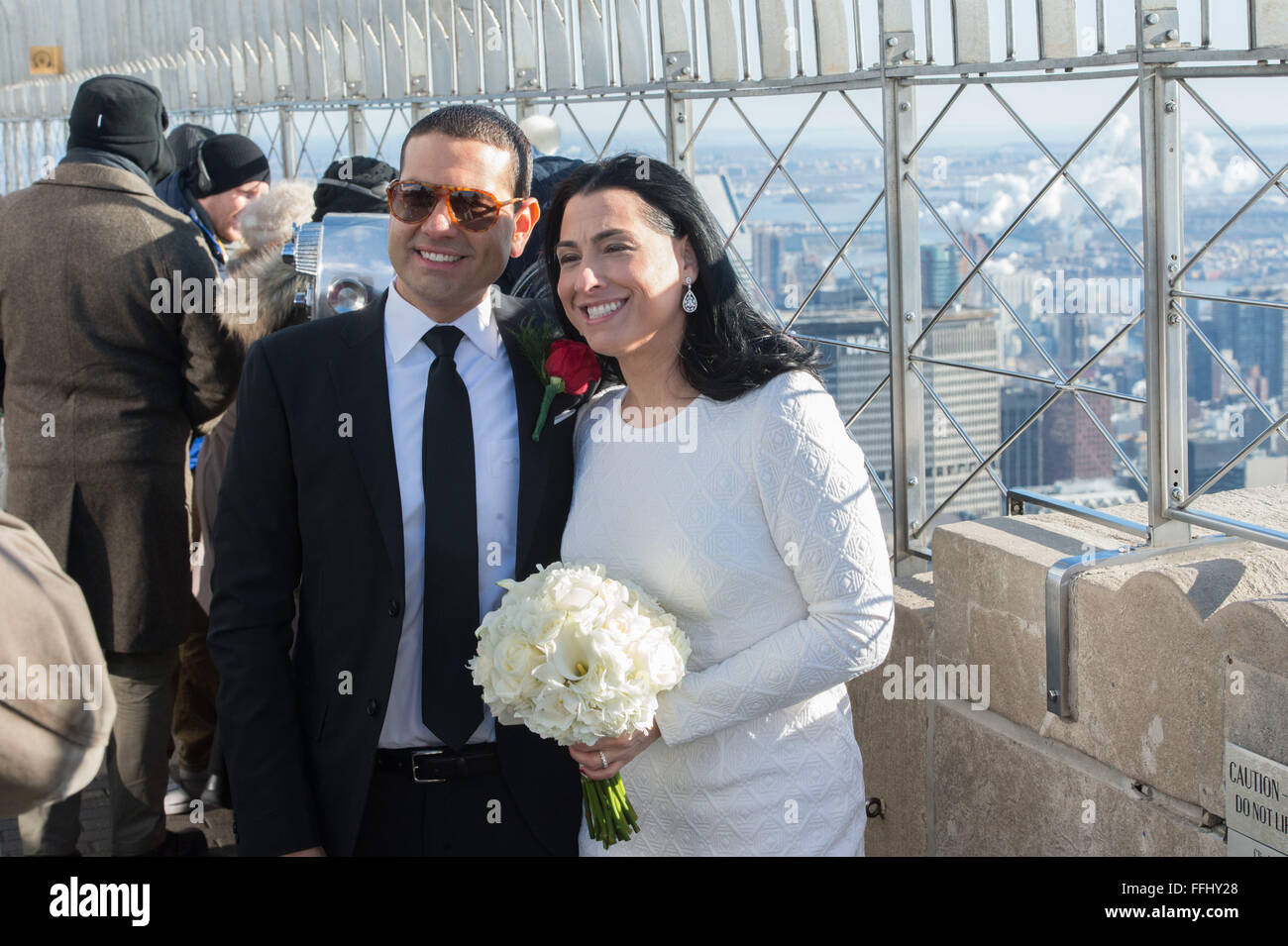 New York, NY, USA. 14th Feb, 2016. Shanta Mali and Sean Smith of New ...