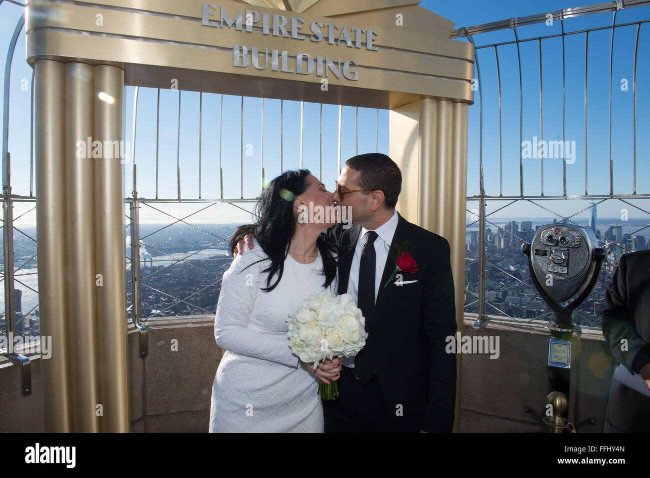 New York, NY, USA. 14th Feb, 2016. Shanta Mali and Sean Smith of New ...