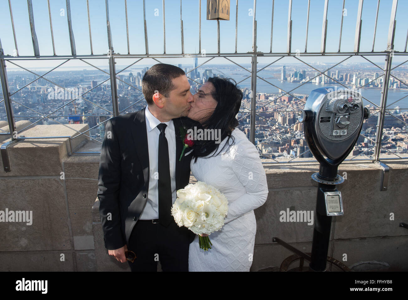 New York, NY, USA. 14th Feb, 2016. Shanta Mali and Sean Smith of New ...