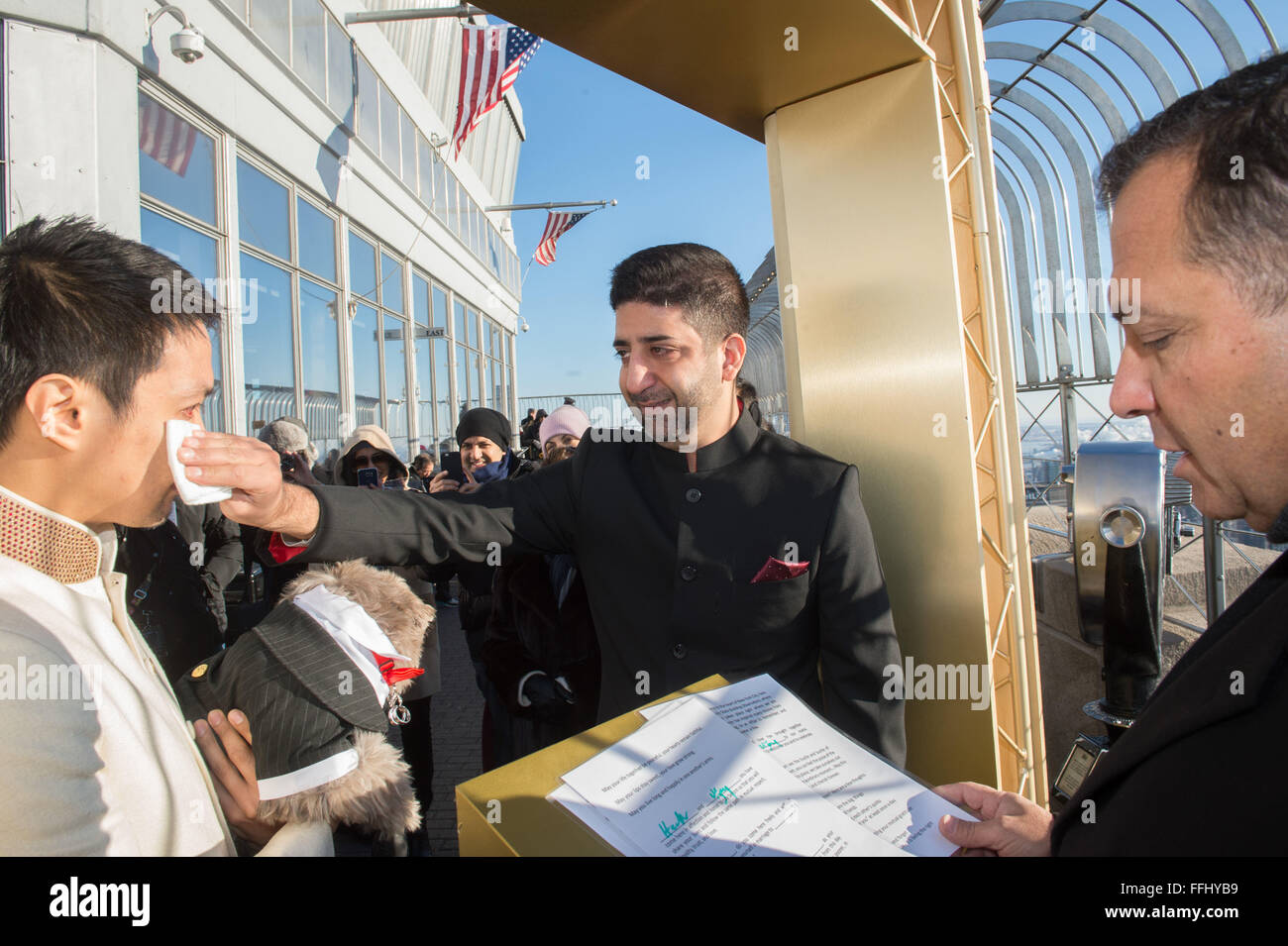 New York, NY, USA. 14th Feb, 2016. Vijay Lalwani and Hector Jerome ...