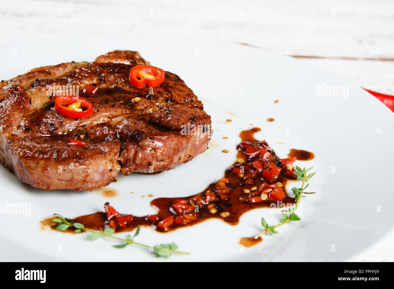 Red sauce on white hi-res stock photography and images - Alamy