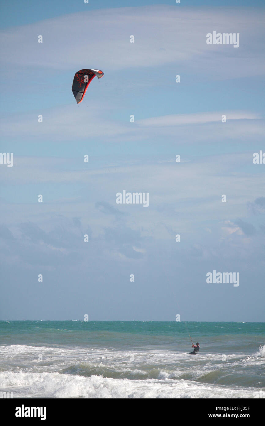 Kite surfer with air wing hi-res stock photography and images - Alamy