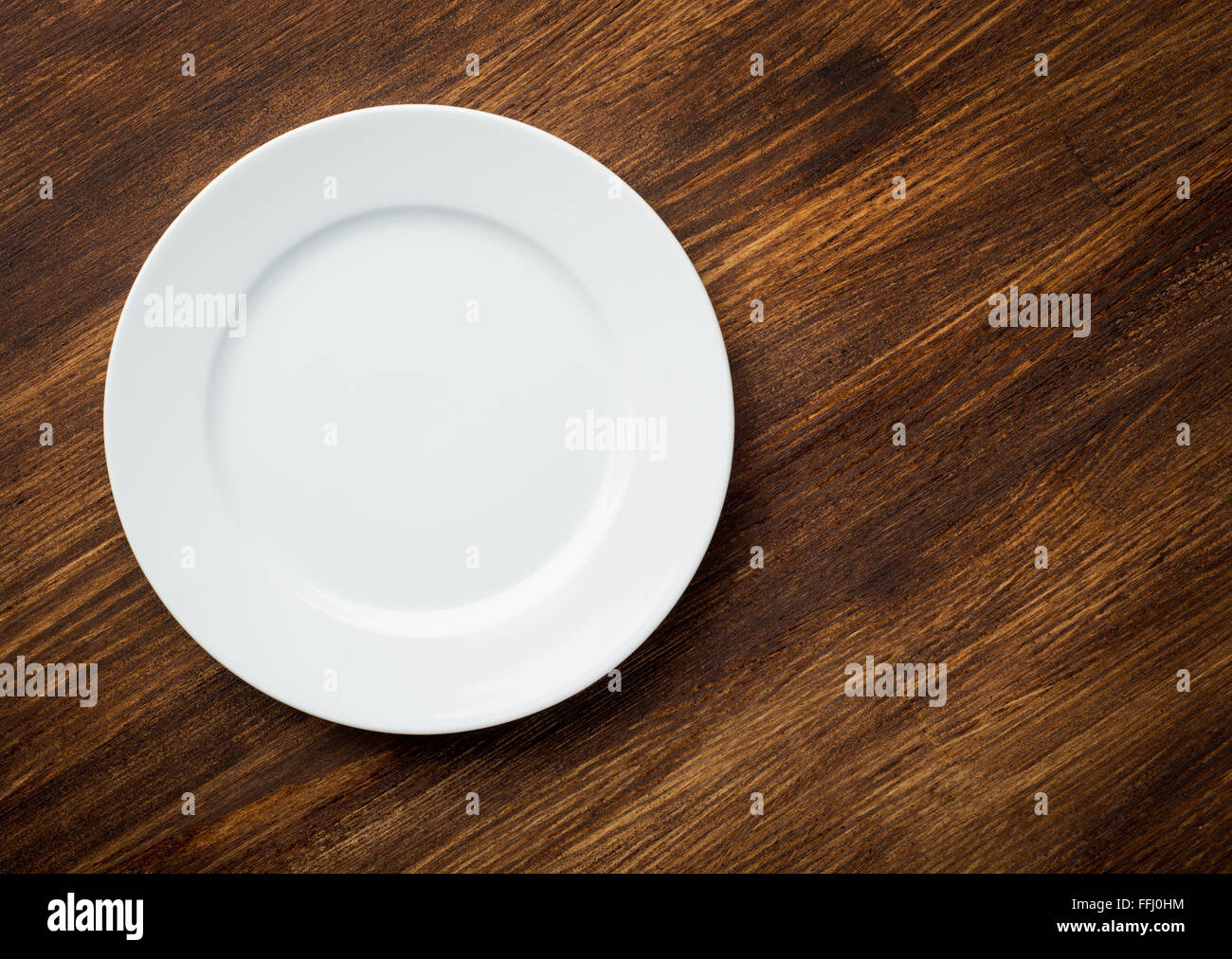 Empty natural plate overhead hi-res stock photography and images - Alamy