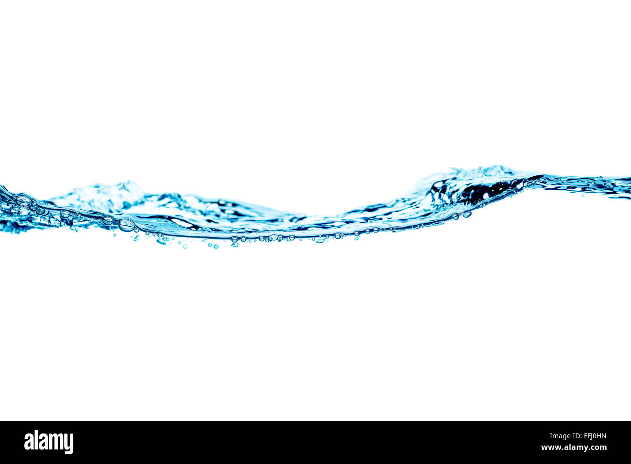 Water wave isolated on white background Stock Photo - Alamy