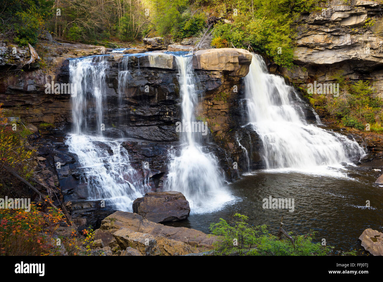 The Blackwater River, falls over a 62 foot embankment in Blackwater ...