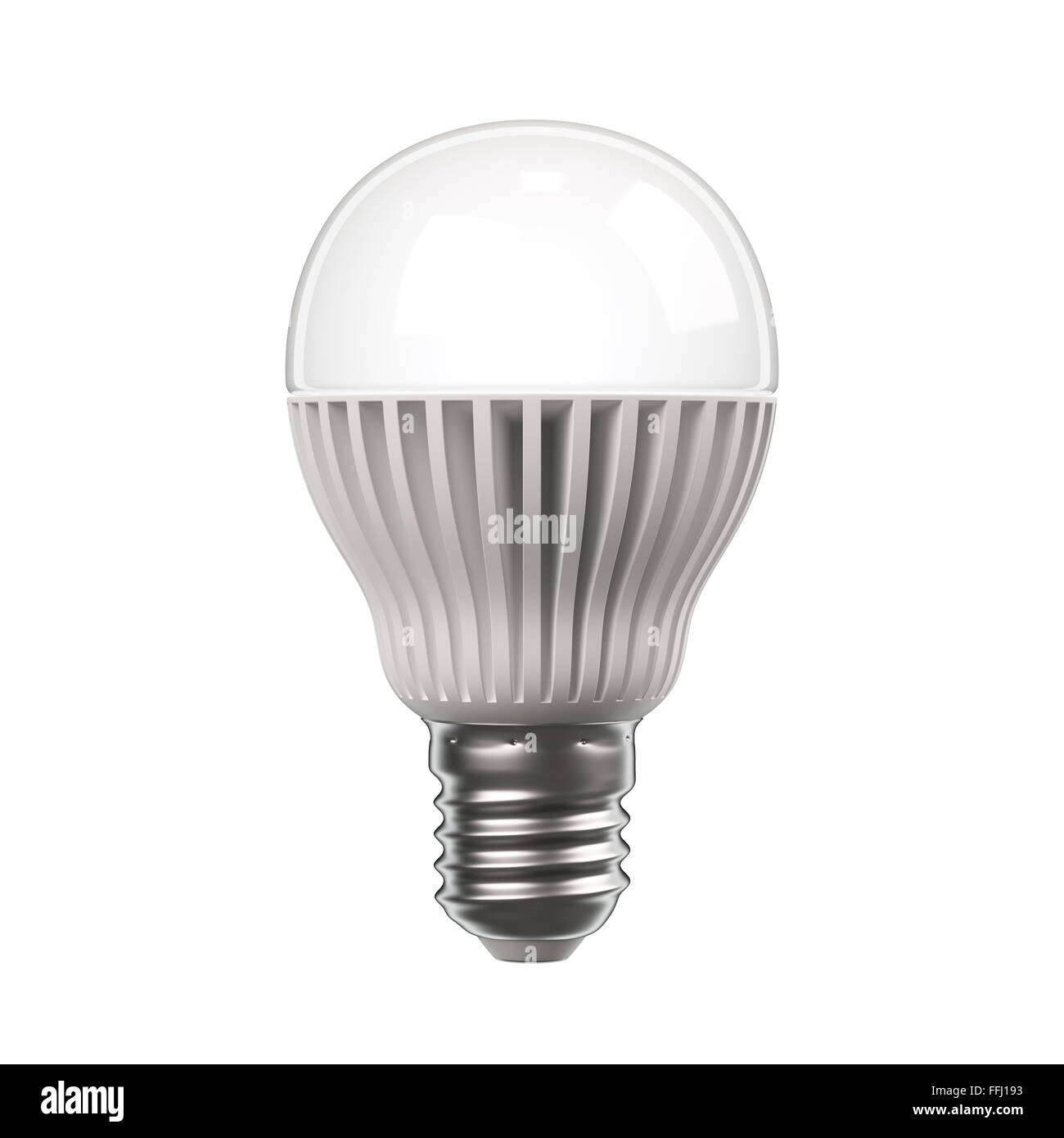 LED light bulb isolated on white background Stock Photo - Alamy