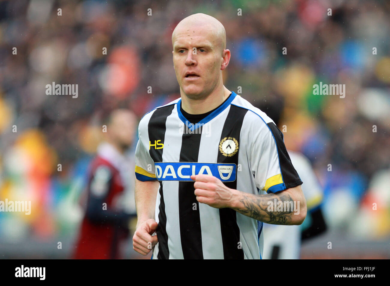 Udine, Italy. 14th Feb, 2016. Udinese's midfielder Emil Hallfredsson ...