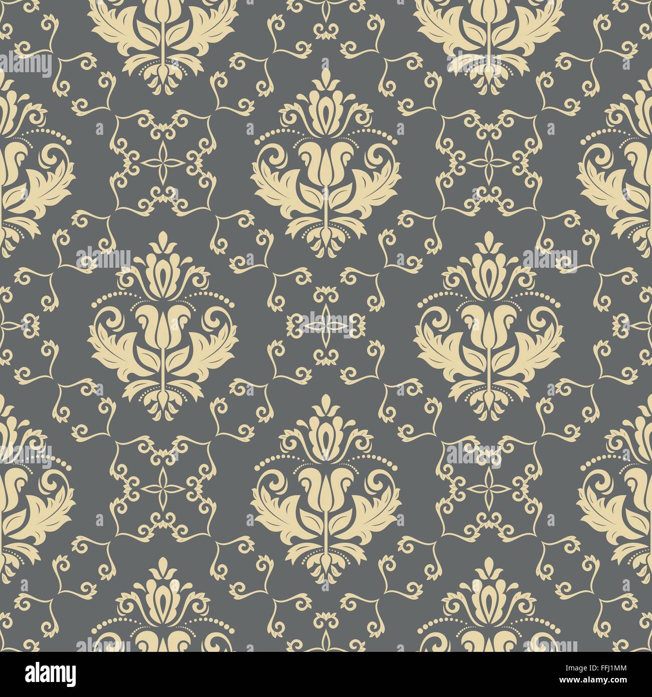 Seamless Vector Wallpaper in the Style of Baroque Stock Vector Image & Art - Alamy