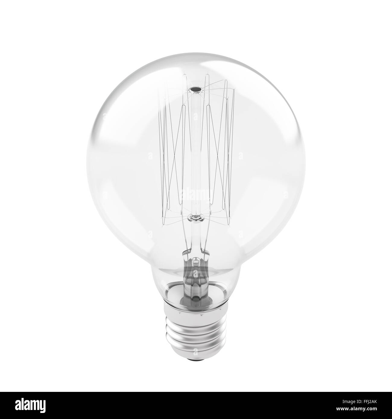 Classic light bulb isolated on white background Stock Photo - Alamy
