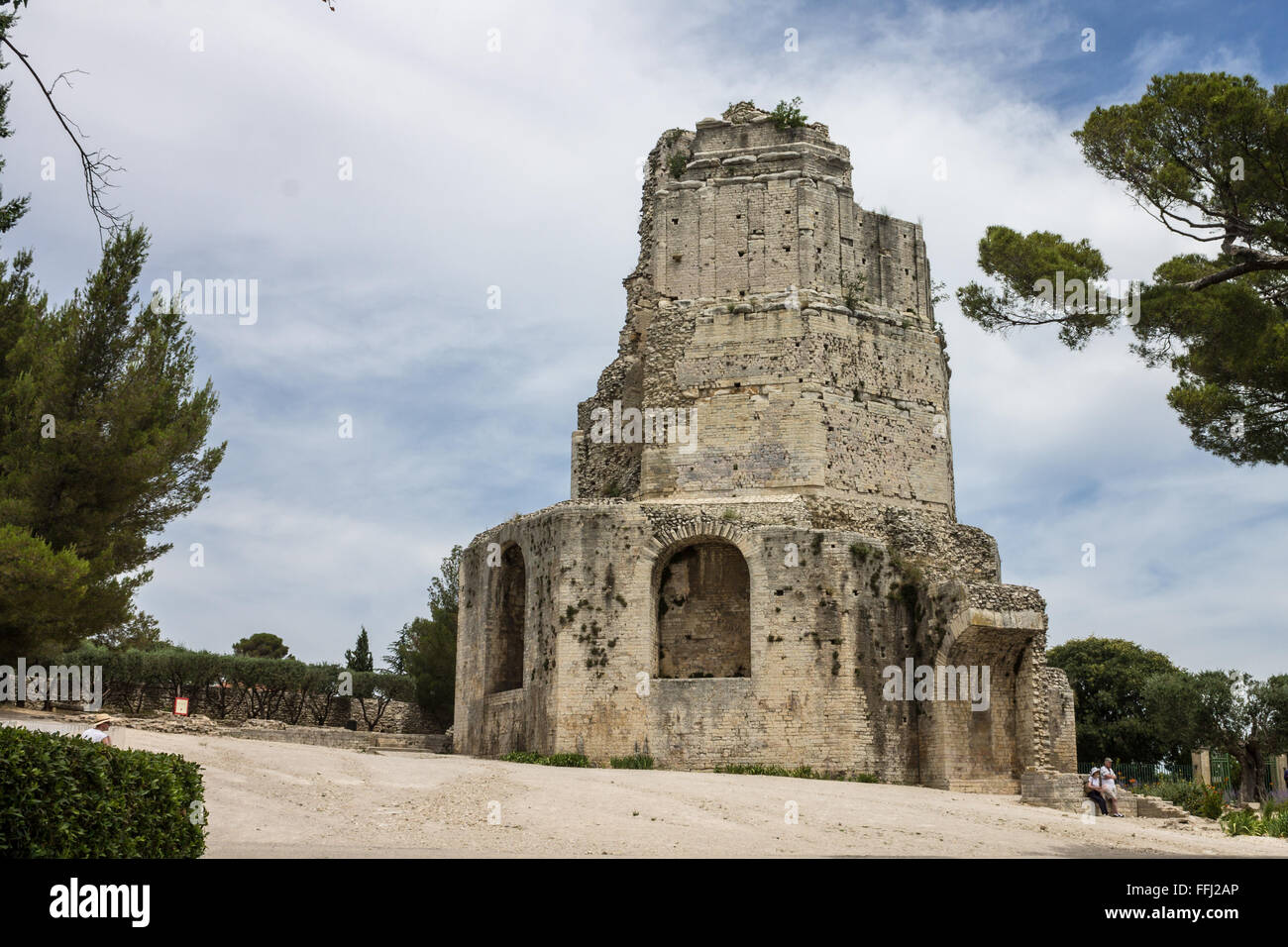 Tour Magne Tower Nimes France Stock Photo - Alamy