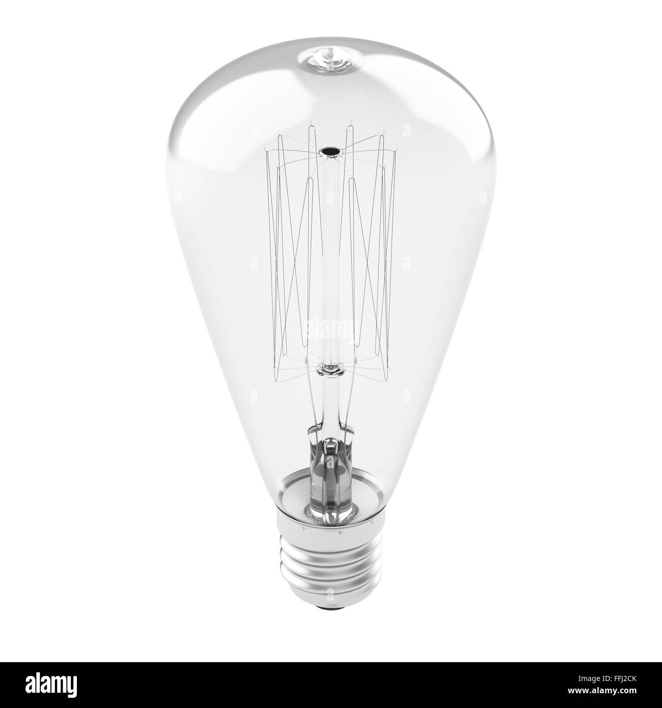 Classic light bulb isolated on white background Stock Photo - Alamy