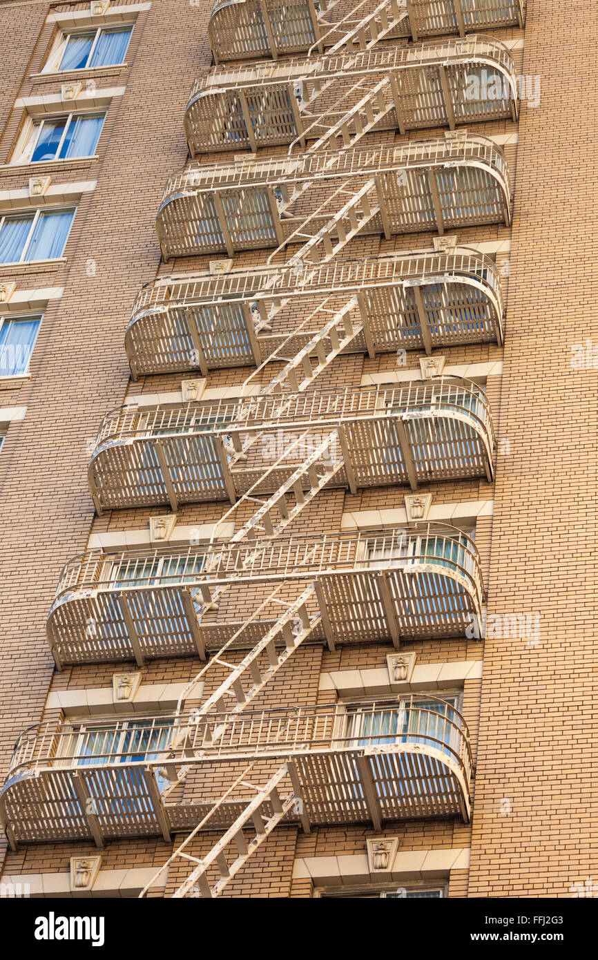 Fire Exit in San Francisco, USA Stock Photo - Alamy