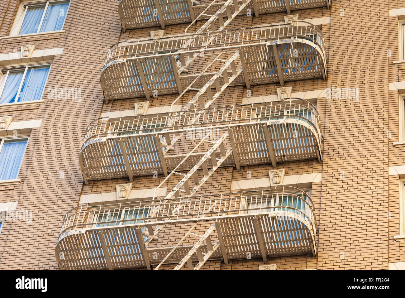 Fire Exit in San Francisco, USA Stock Photo - Alamy
