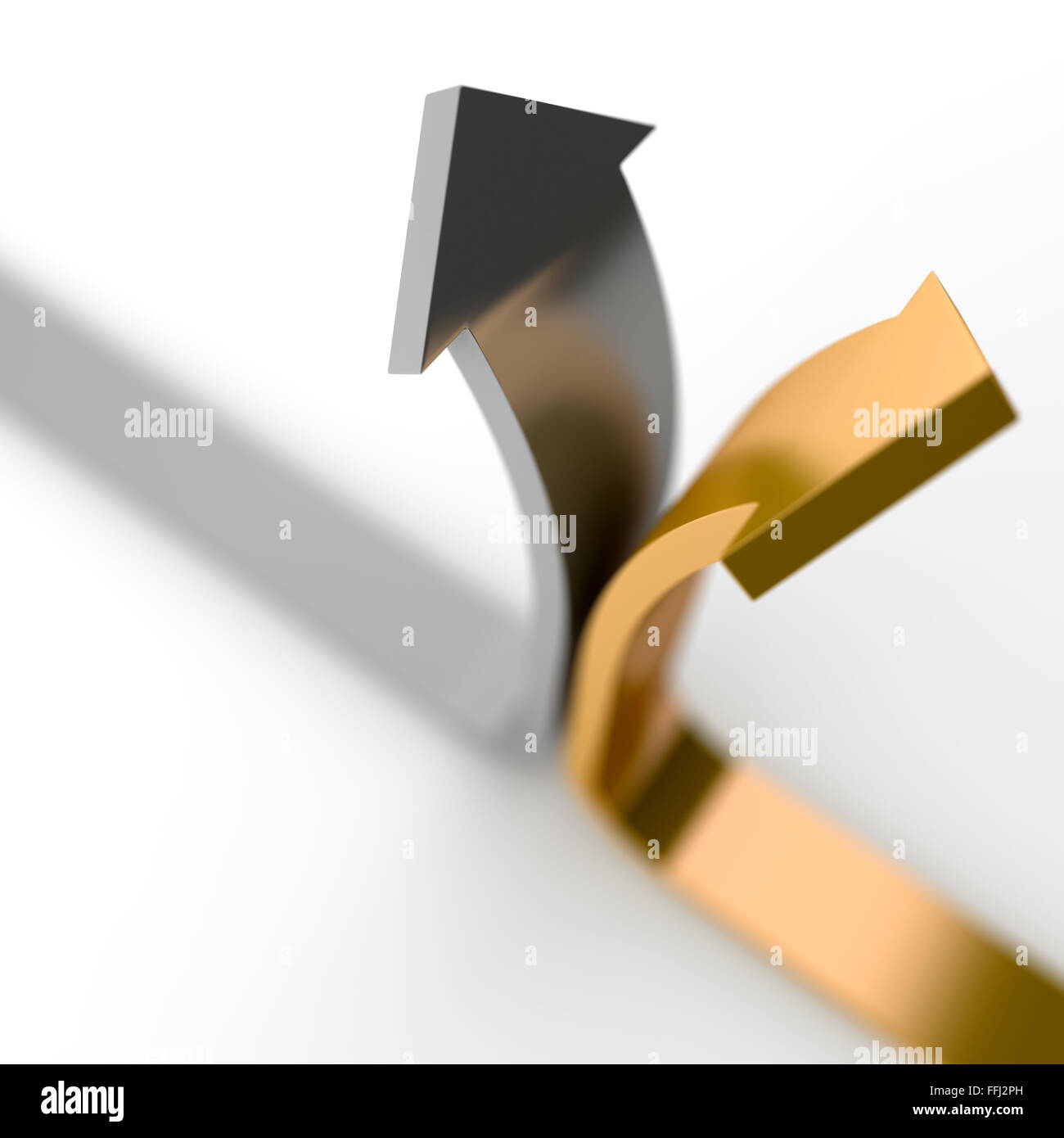 Conceptual divergent arrows Stock Photo - Alamy