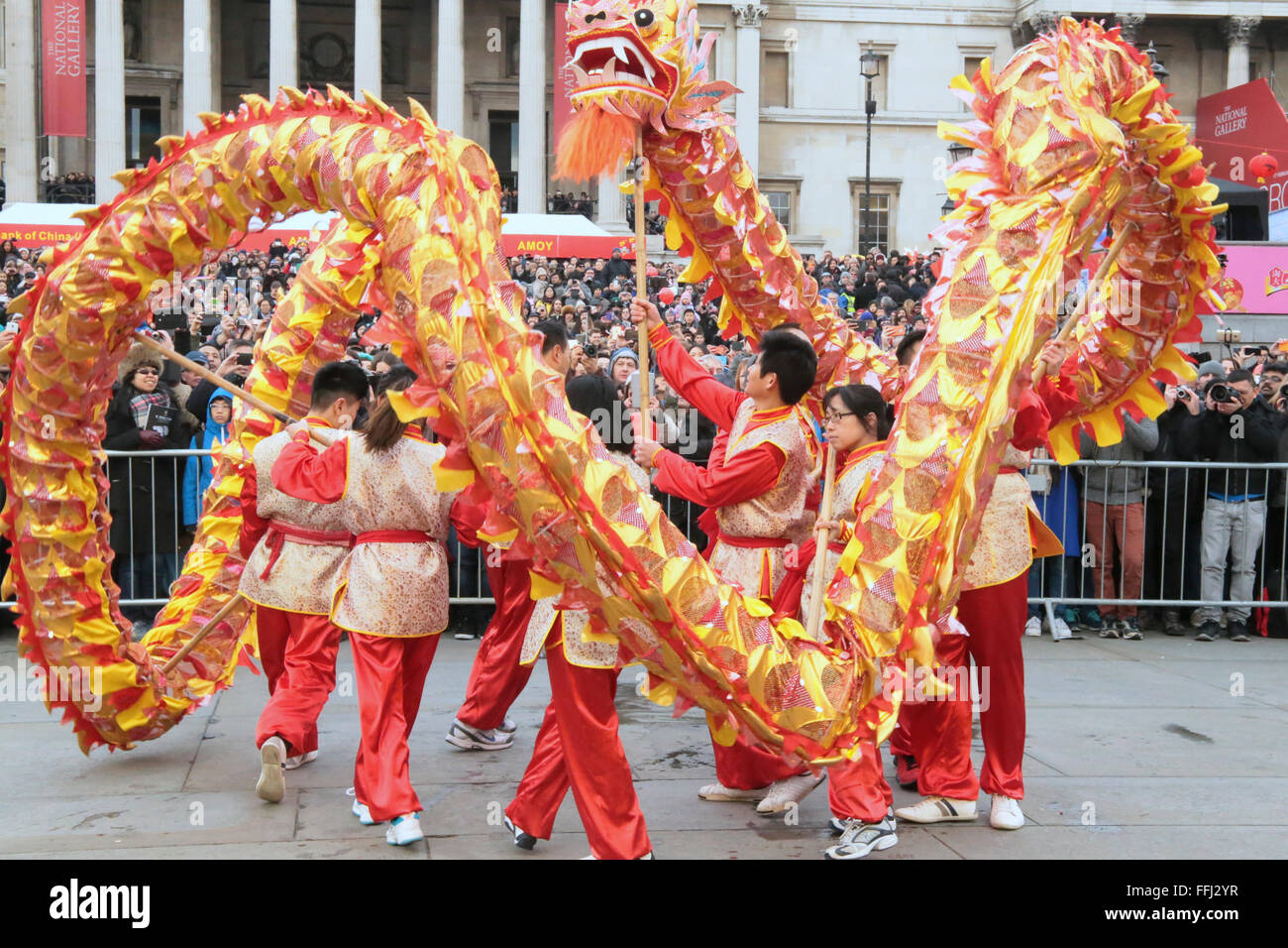 London, UK,14th of February 2016, The traditional Serpent dance was ...