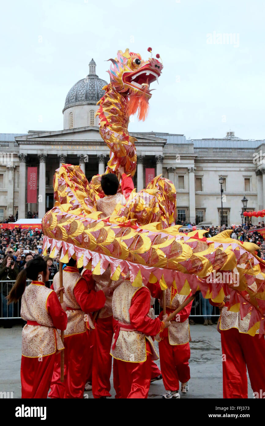 London, UK,14th of February 2016, The traditional Serpent dance was ...