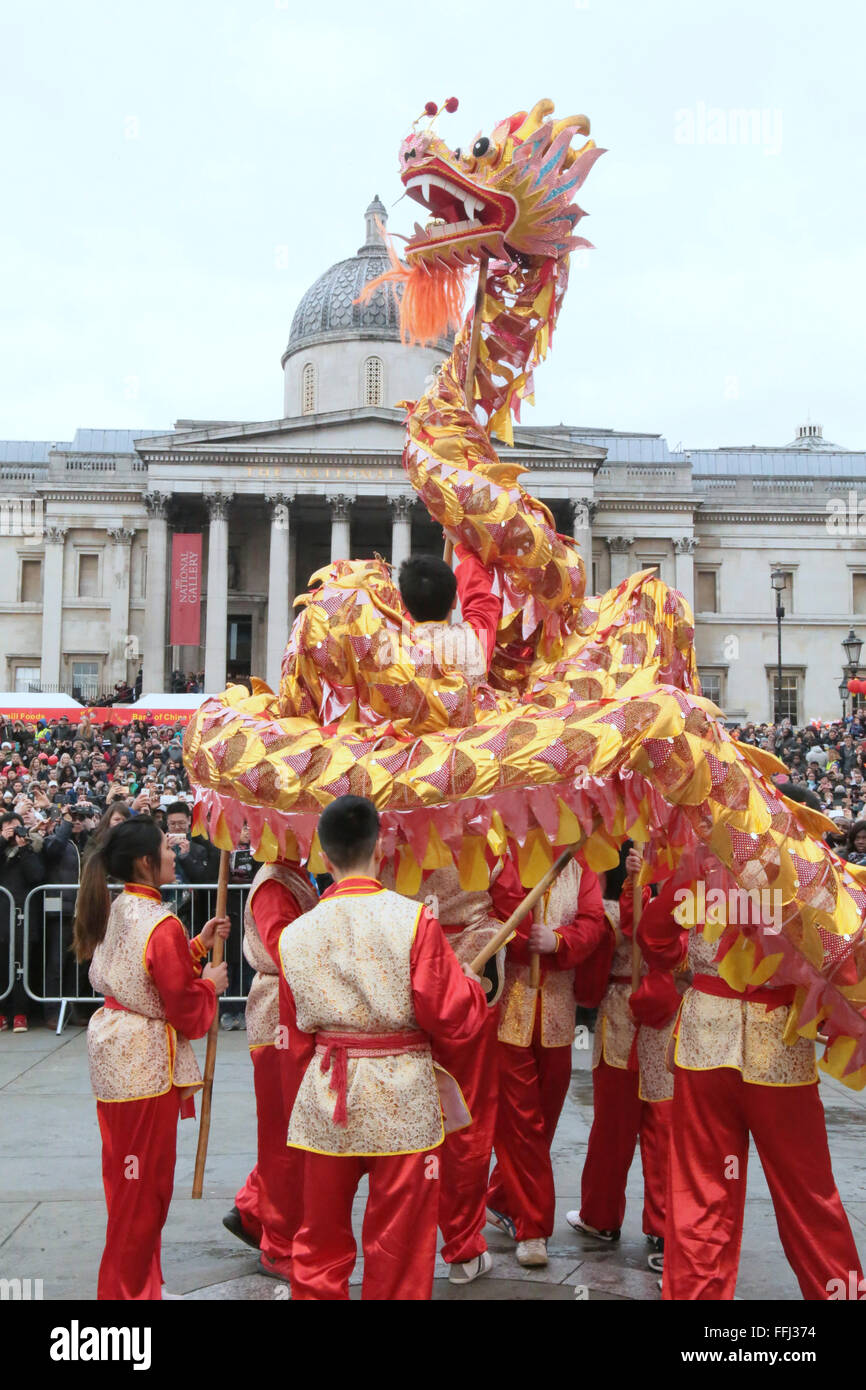 London, UK,14th of February 2016, The traditional Serpent dance was ...