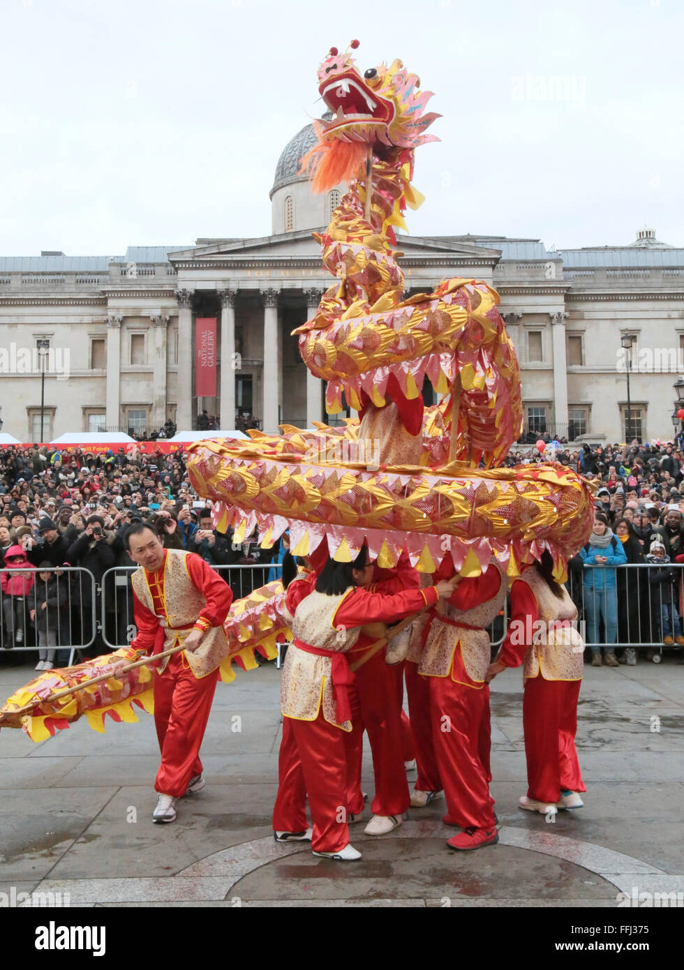 London, UK,14th of February 2016, The traditional Serpent dance was ...