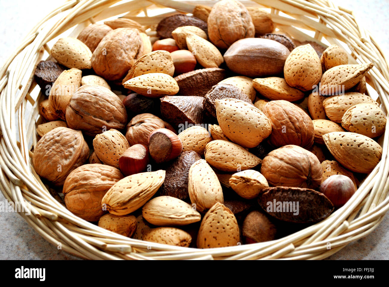Almonds and brazil nuts hi-res stock photography and images - Alamy