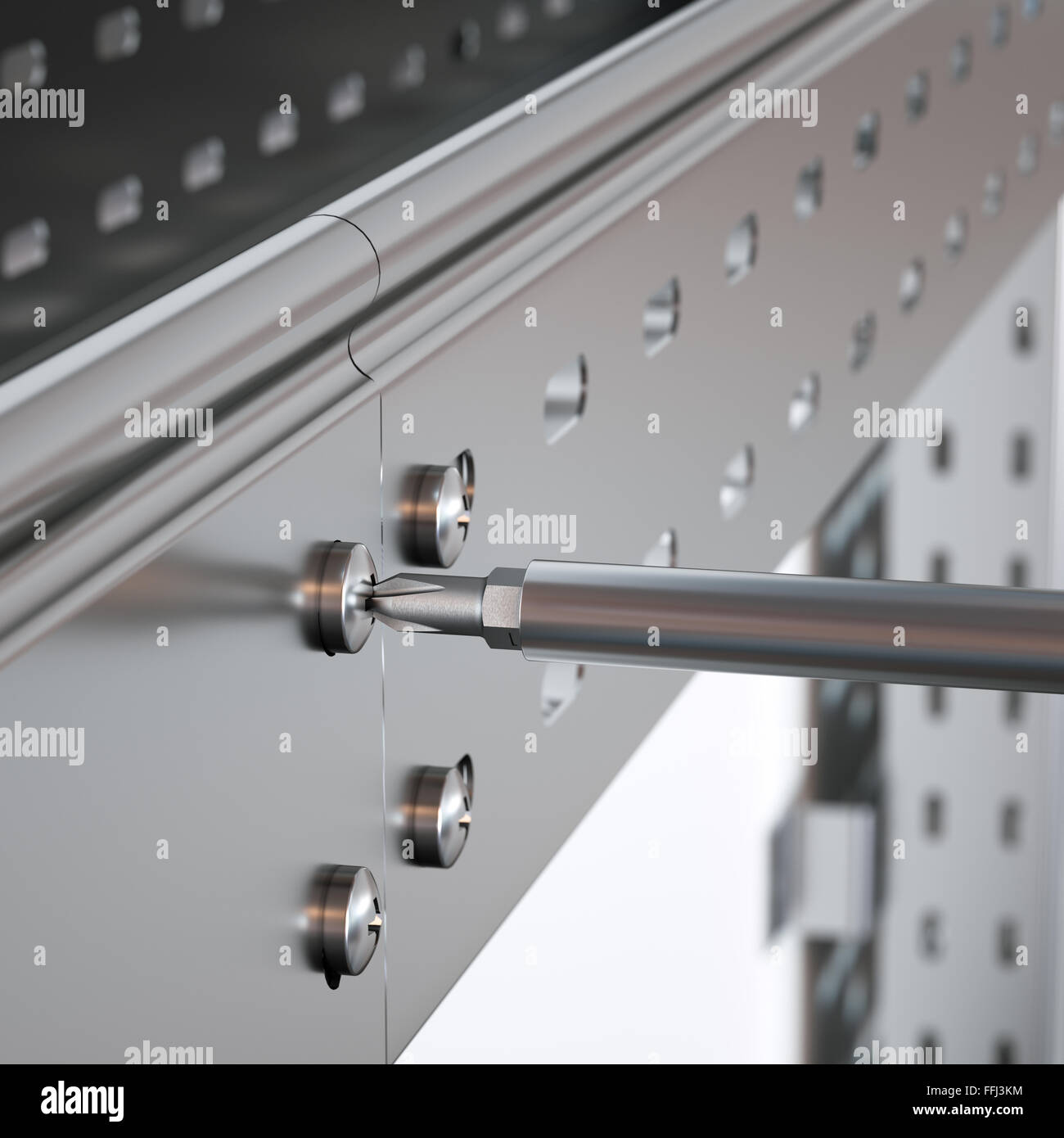 Installing cable tray hi-res stock photography and images - Alamy