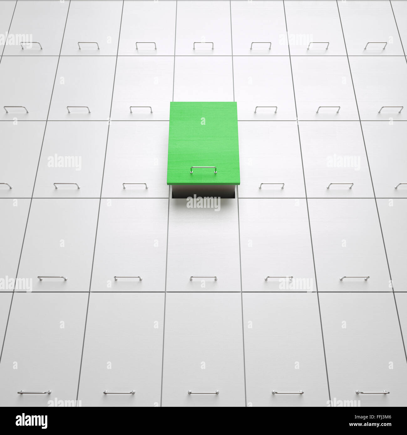 File cabinet with half-open drawer Stock Photo - Alamy