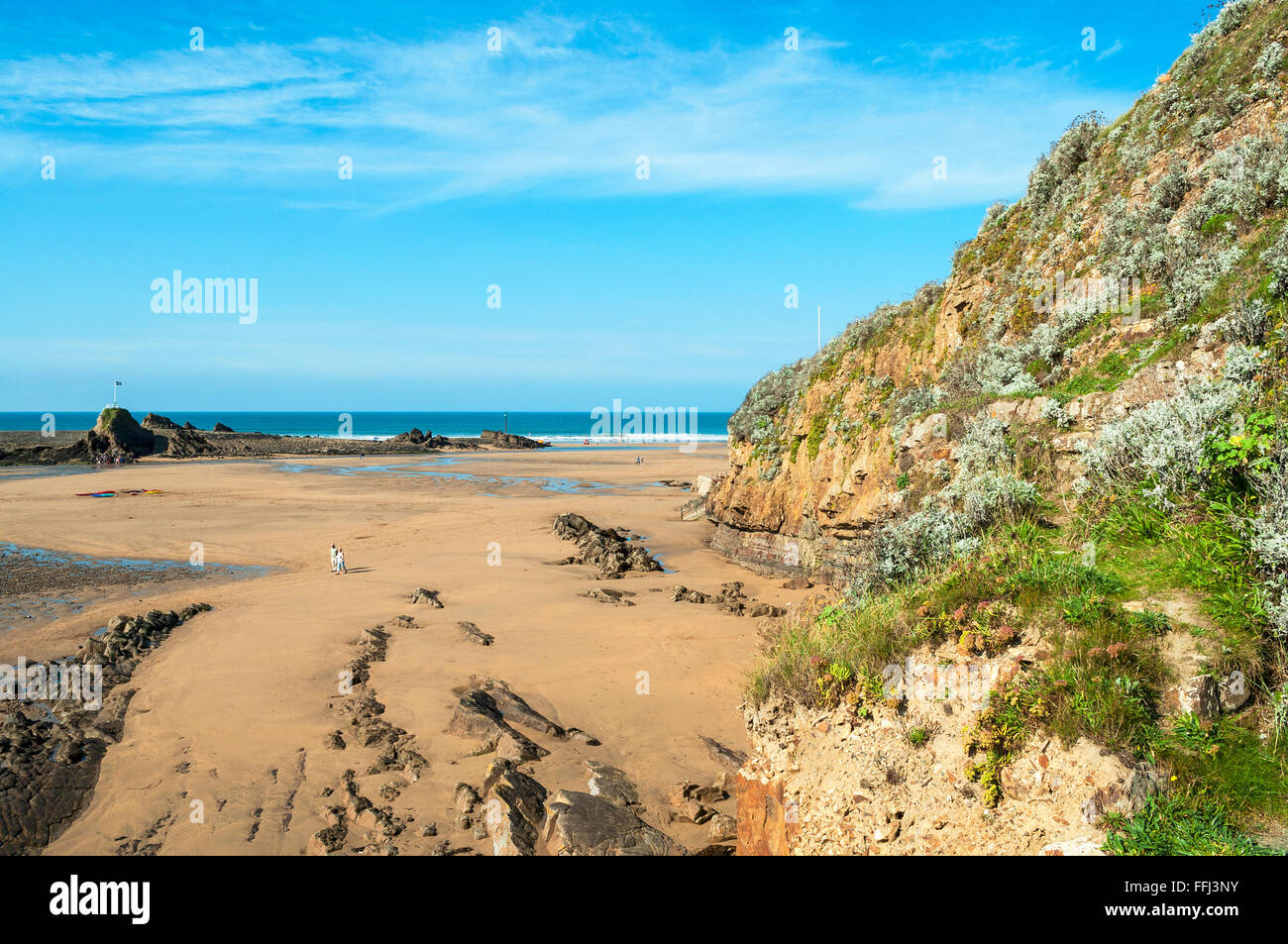 Summerleaze beach in Bude, Cornwall, England, UK Stock Photo - Alamy